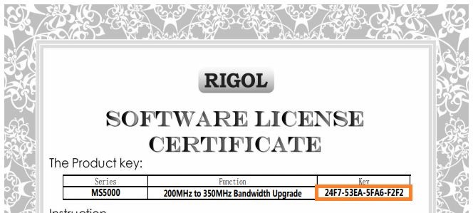 Installing a license onto the 5000 - 7000 - 8000 Scopes